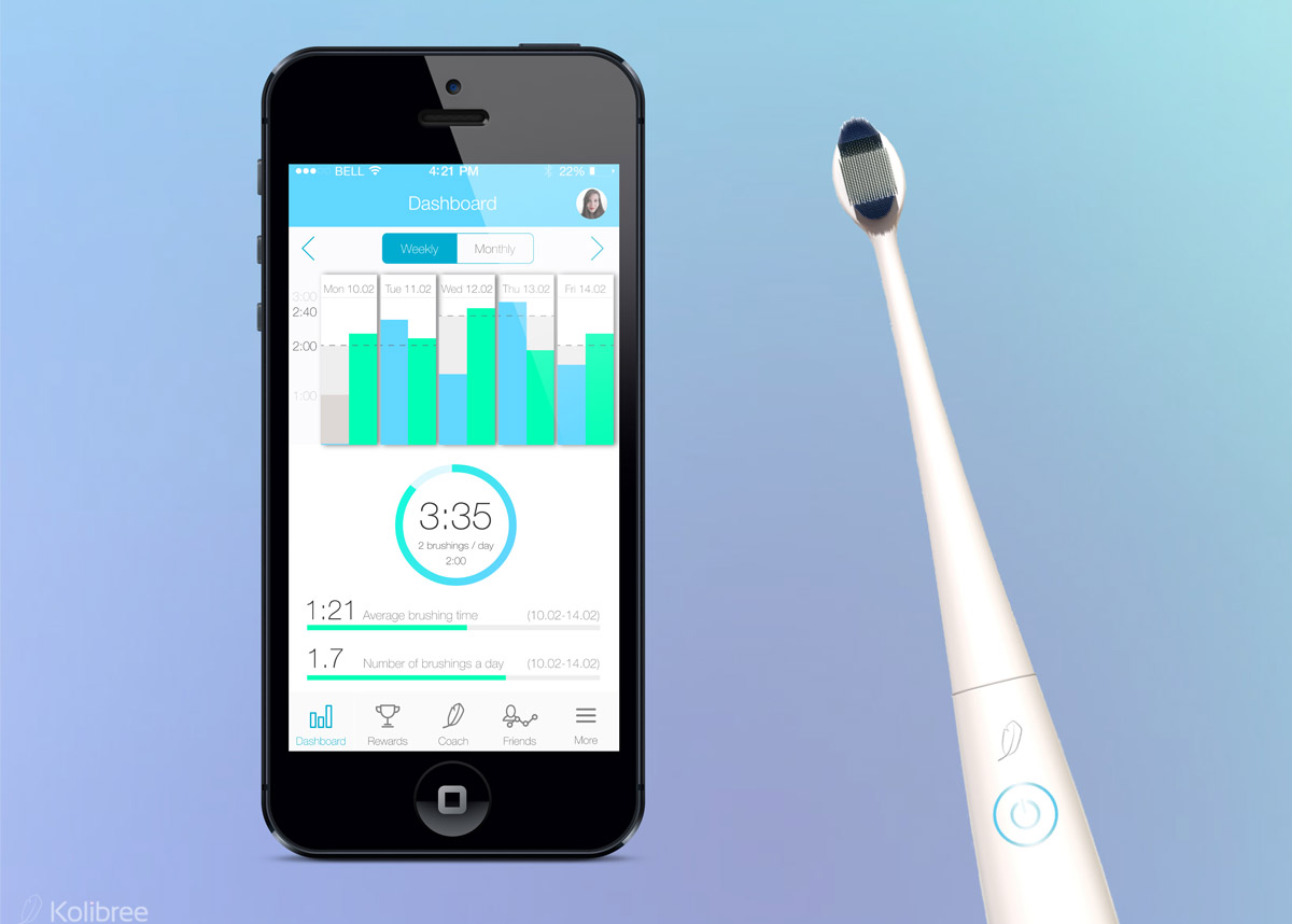 Kolibree, la brosse à dent intelligente cherche 70.000$ sur Kickstarter