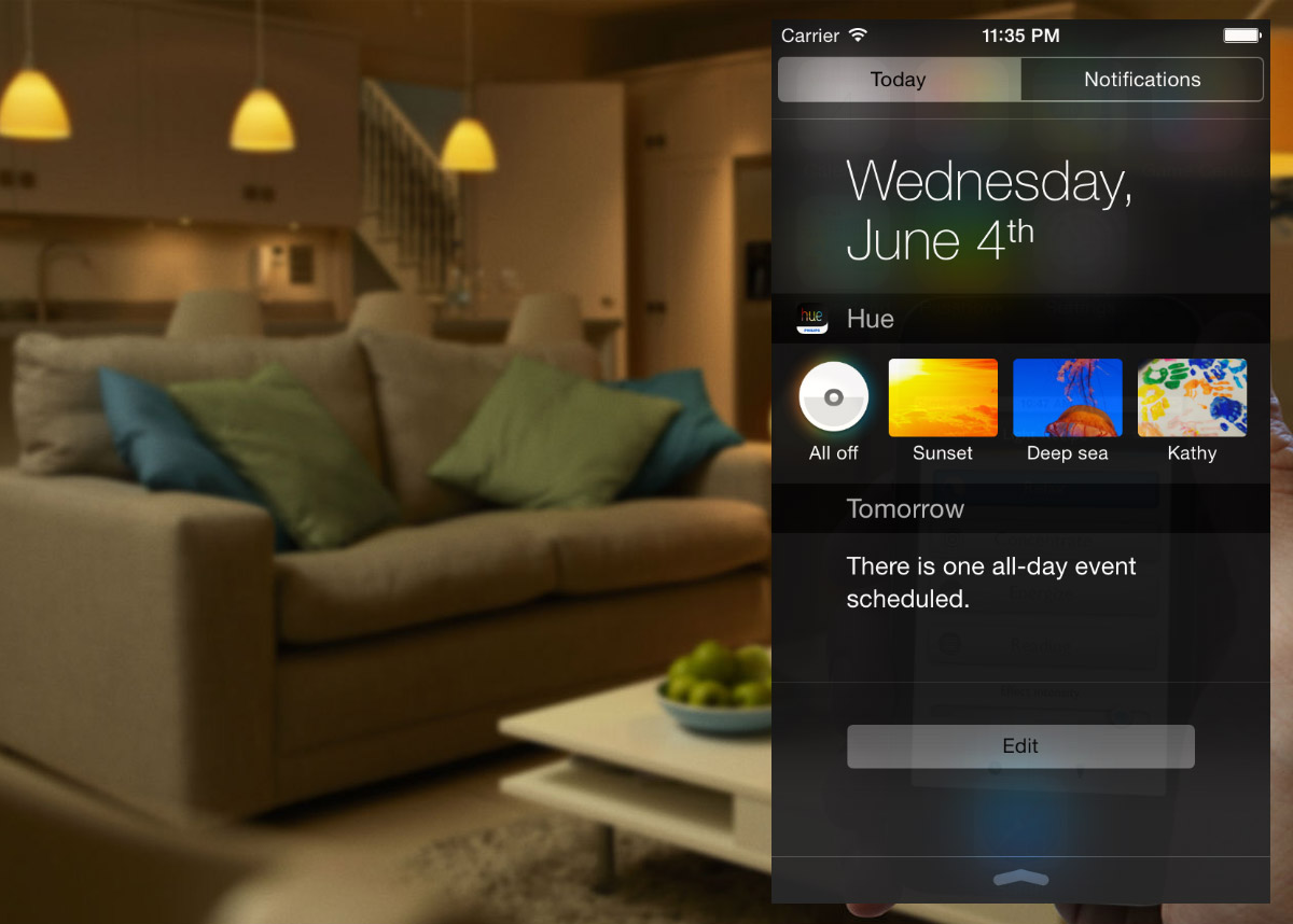 Philips : Comment Hue s'intègre dans l'iOS 8