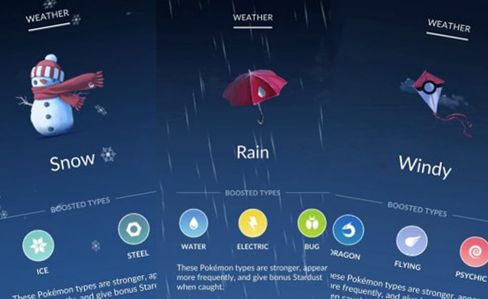 Pokémon GO : la fonction Météo qui change tout